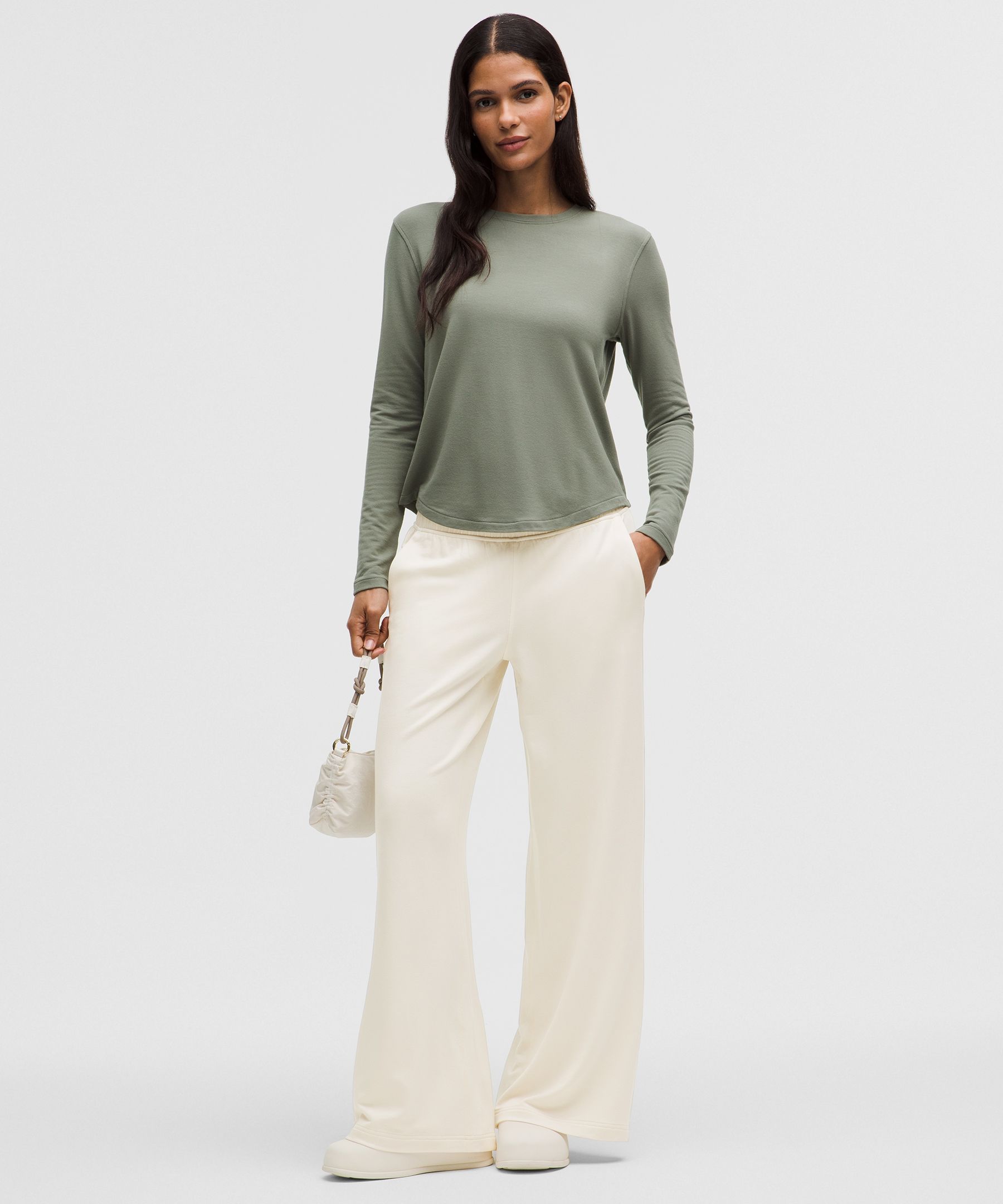 LULULEMON Becalm Mid-Rise Wide-Leg Pant